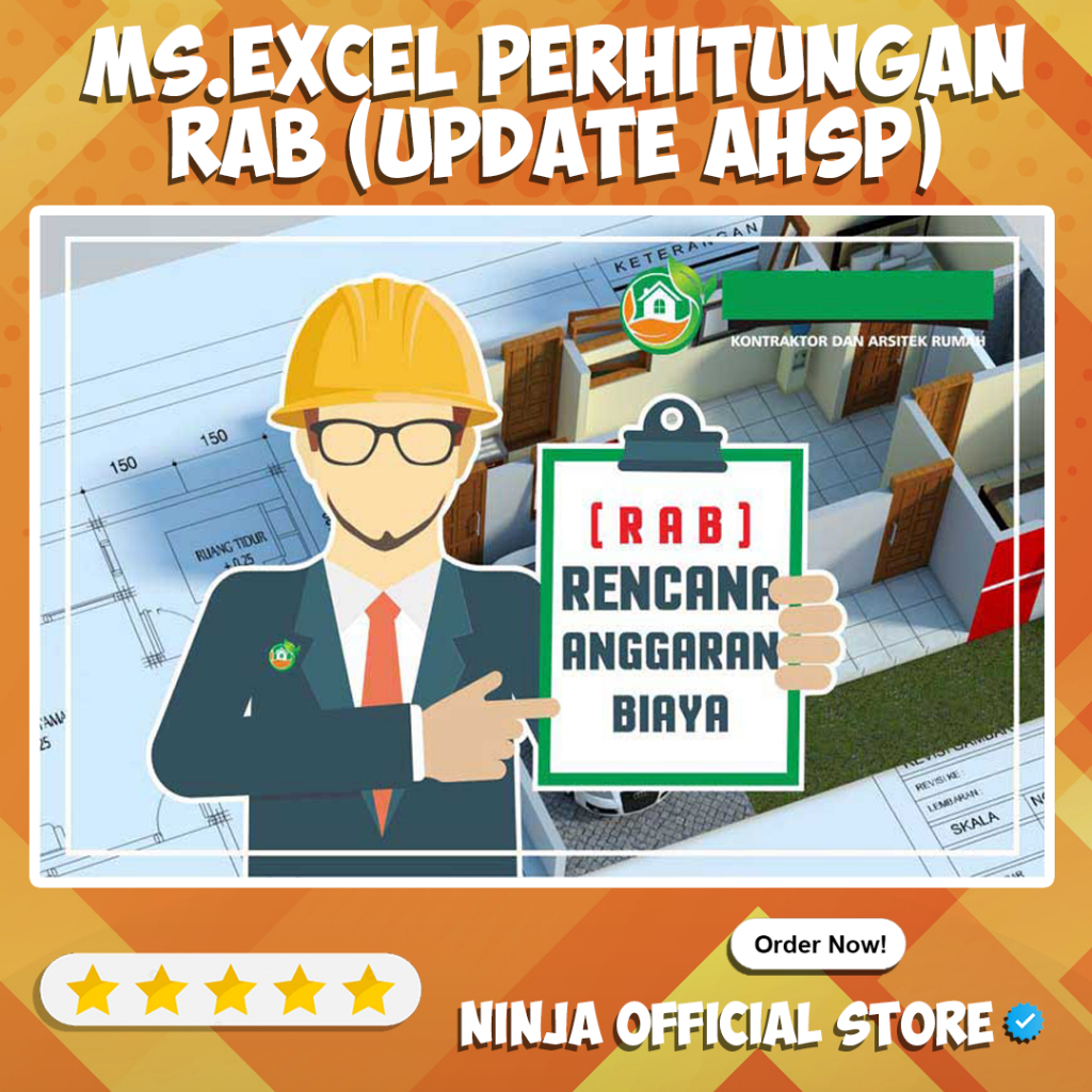 Jual Excel Format Perhitungan RAB Otomatis Menggunakan AHSP Rencana ...