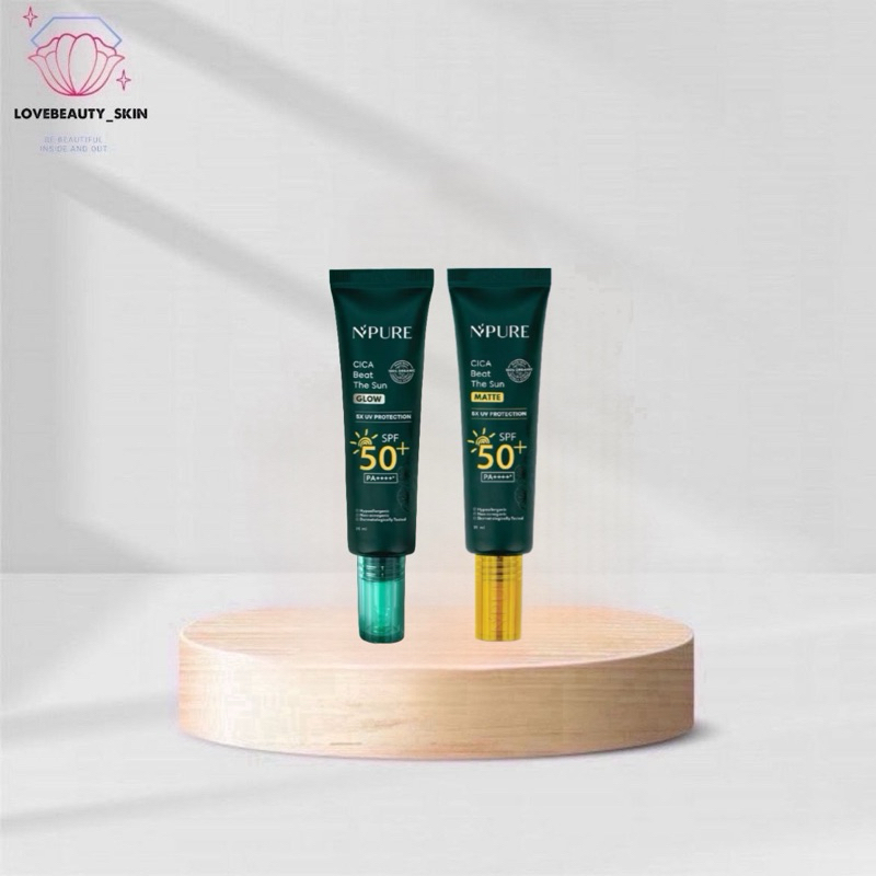 Jual Sunscreen NPURE Cica Beat The Sun SPF 50 PA+ 35ml MATTE | Cica Beat The Sun GLOW | Shopee ...