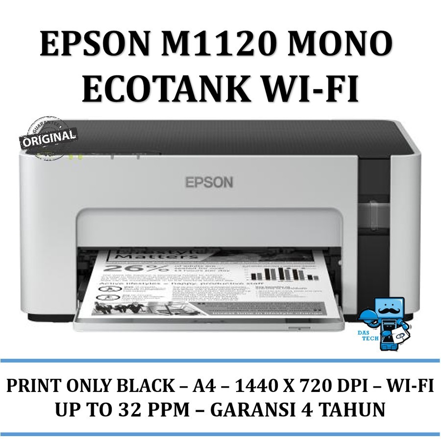 Jual Printer Epson M1120 EcoTank Compact Mono Printer With Wi-Fi ...