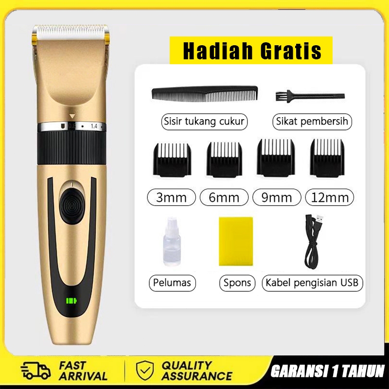 Jual Alat Cukur Rambut Elektrik Hair Clipper Alat Potong Rambut Cliper Rambut Cordless ...