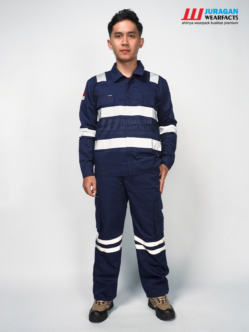 Jual Juragan Wearfacts - Wearpack Safety Setelan Warna Biru Navy ...