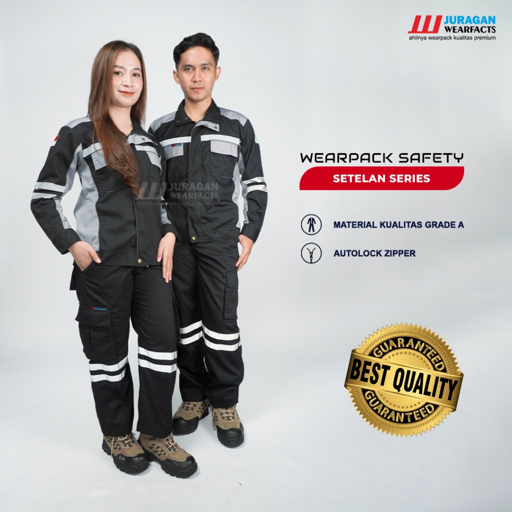 Jual Juragan Wearfacts - Wearpack Safety Setelan Atasan Warna Hitam Abu ...