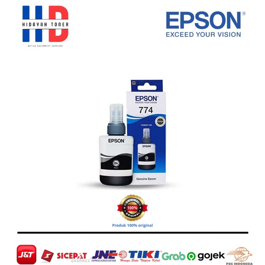 Jual tinta epson 774 black original | Shopee Indonesia