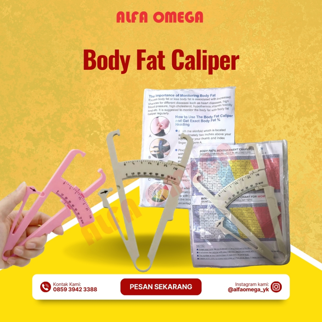 Jual Body Fat Caliper - Pengukur Lemak Tubuh - Alat Ukur Lemak Badan ...
