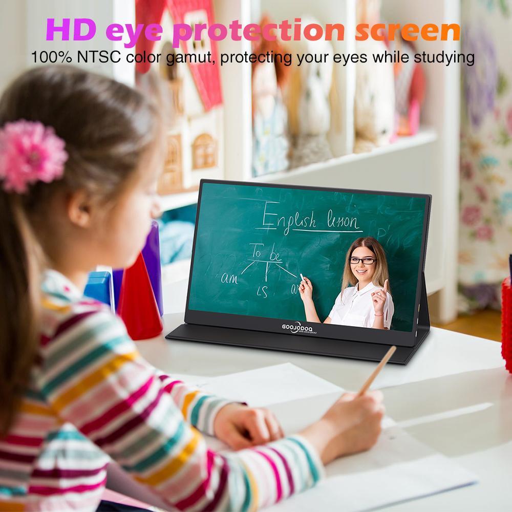 Jual GOOJODOQ Portable Monitor for Laptop 15.6'' 1920*1080P 4K FHD IPS ...