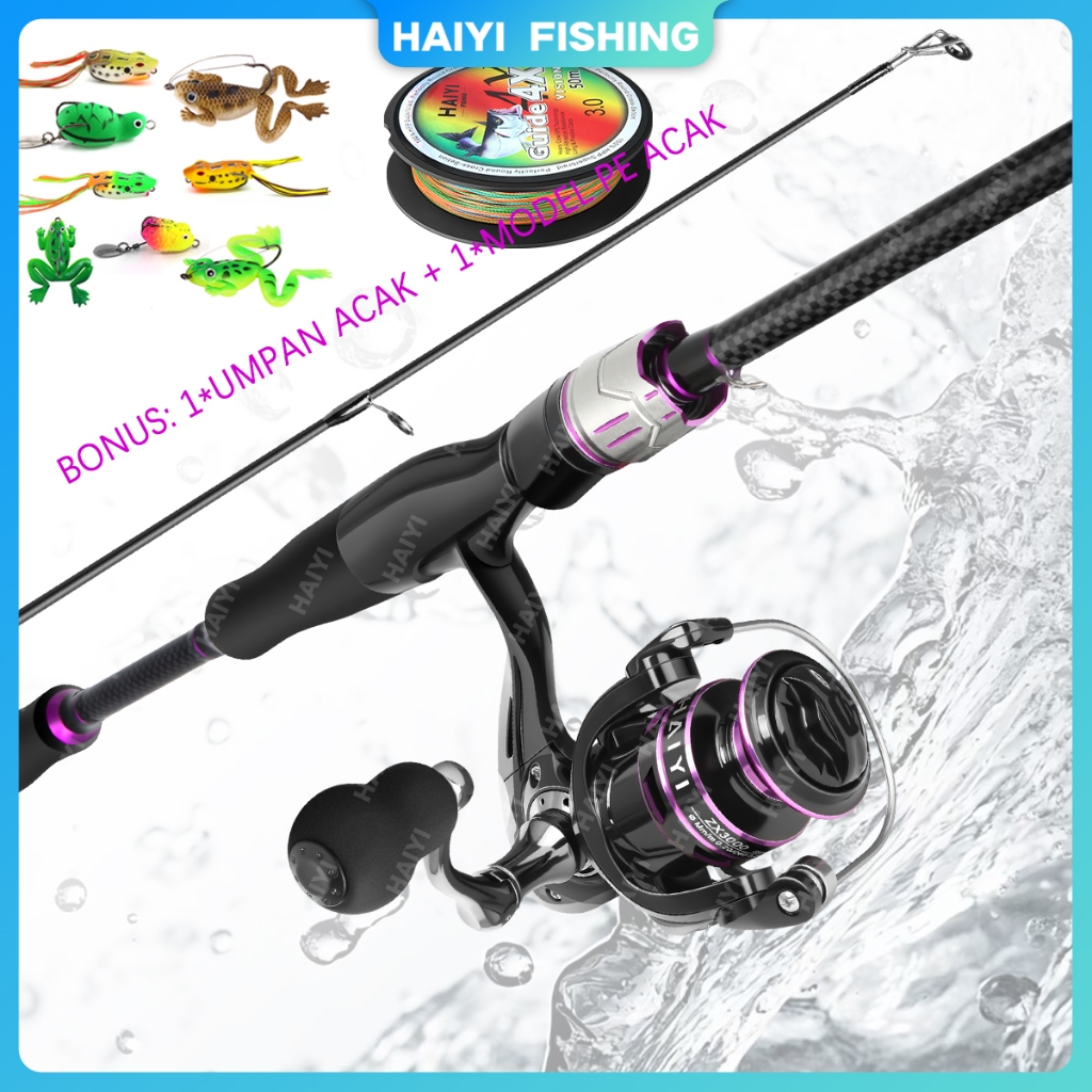 Jual Set Pancing 1.65m/1.8m/2.1m Joran Pancing 2000-4000 Reel Pancing ...