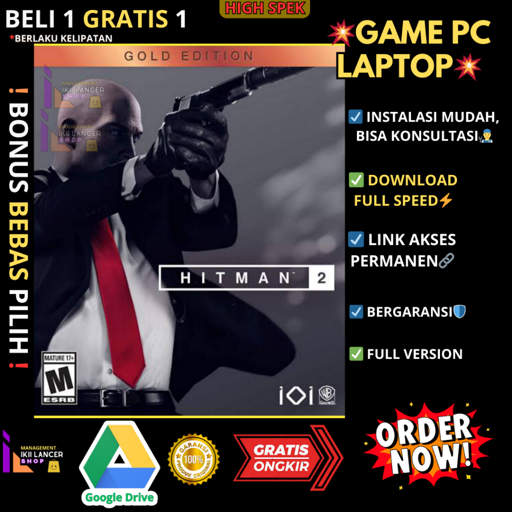 Jual Hitman 2 Gold Edition - PC LAPTOP GAMES - CARA INSTALL MUDAH! | Shopee Indonesia