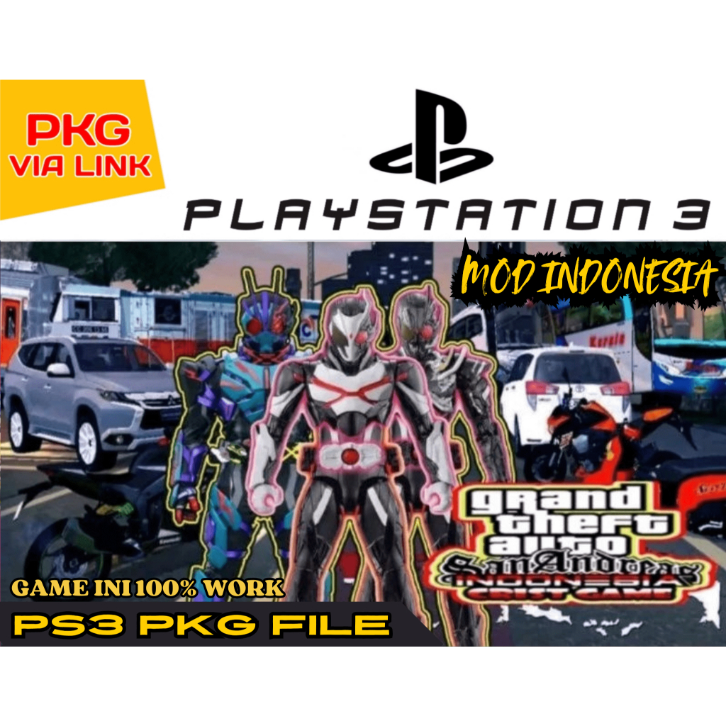 Jual ( TERBARU ) VIA LINK GTA SAN ANDREAS MOD INDONESIA GAME PS3 CFW HFW HEN | Shopee Indonesia