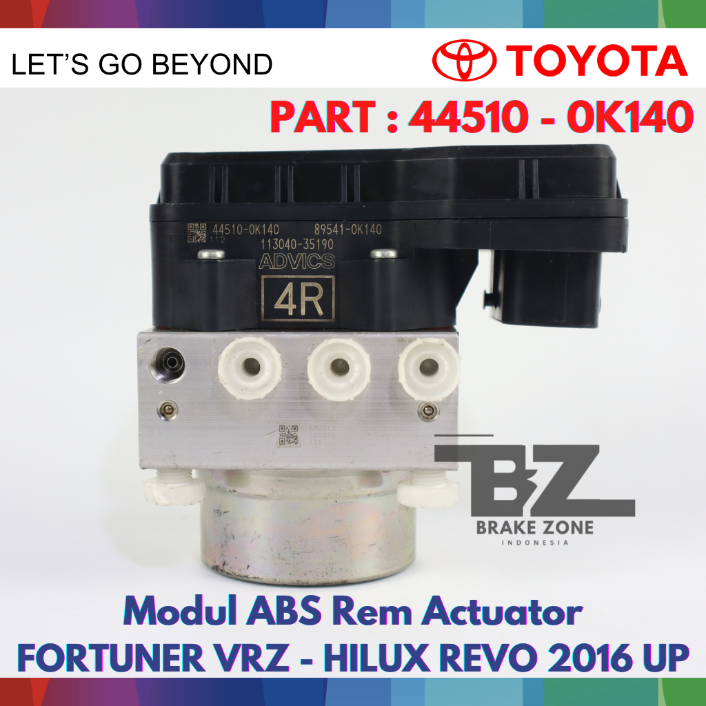 Jual Modul ABS Rem Actuator ABS Rem Toyota Fortuner VRZ Hilux Revo 2016 ...