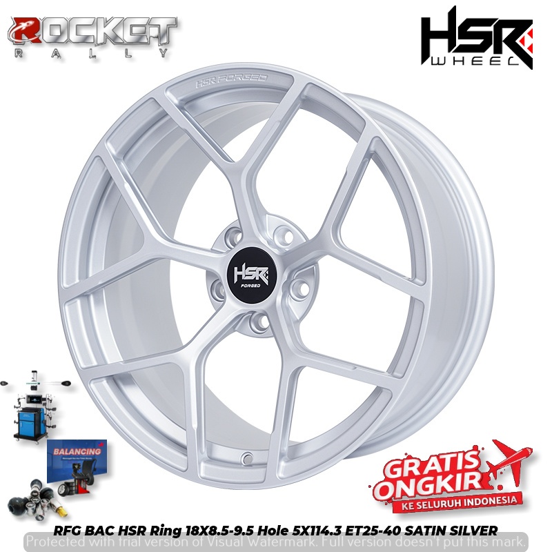 Jual Velg JDM Original HSR RFG BAC Ring 18 Lebar 85/95 Lubang 5X114,3 ET 25/40 Civic Innova ...