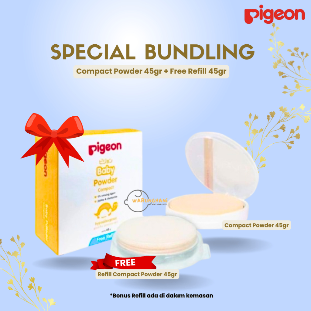 Jual PIGEON Compact Baby Powder 45gr | Bedak Padat Bayi Pigeon ...