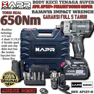 Jual NEW APR JAPAN AP127+ FREE KOPER Bor Impact Wrench Koper torsi real ...