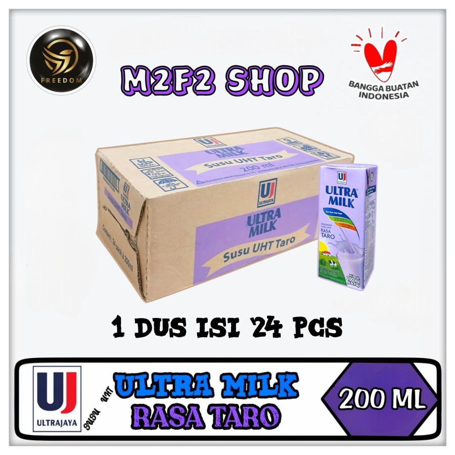 Jual Susu Ultra Milk Rasa Taro Kotak UHT - 200 ml (Kemasan Karton ...