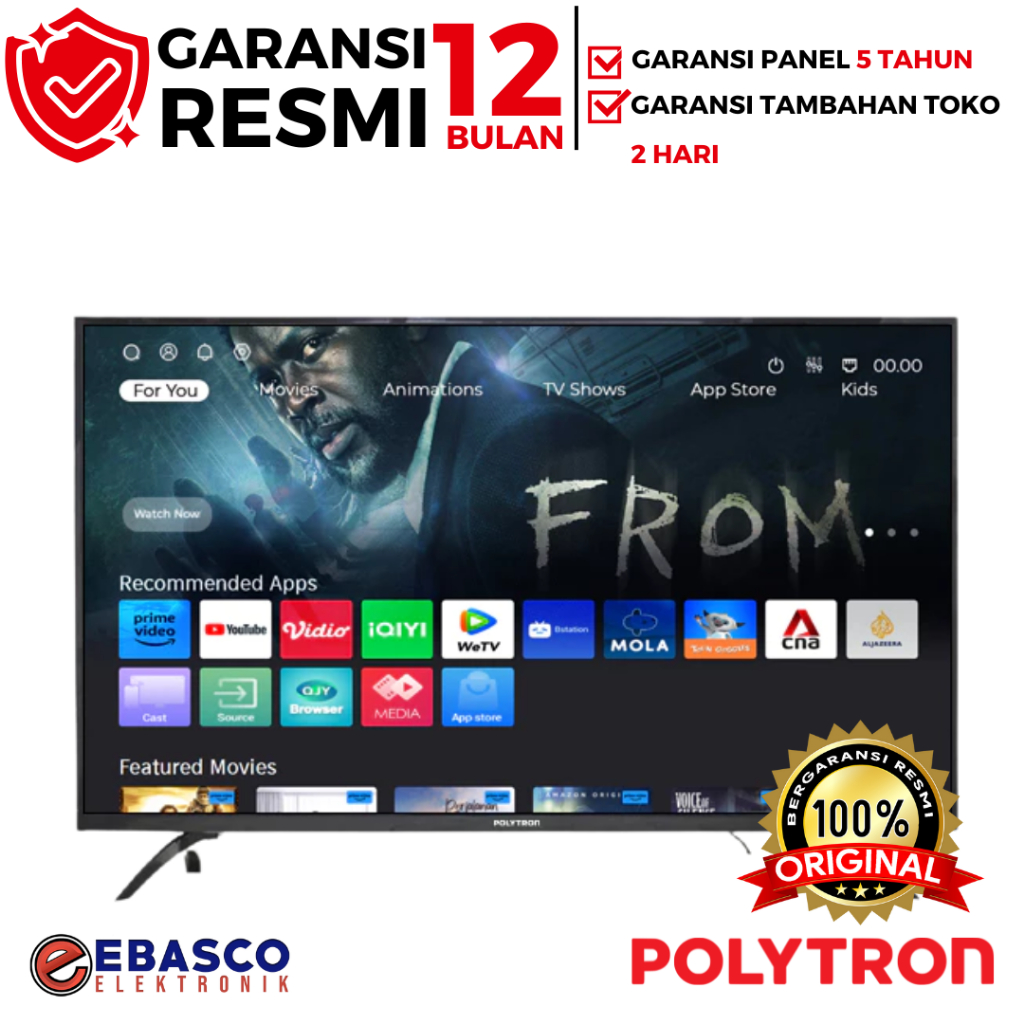 Jual POLYTRON SMART LITE TV 43CV8869 43 INCH Resolusi FULL HD ...