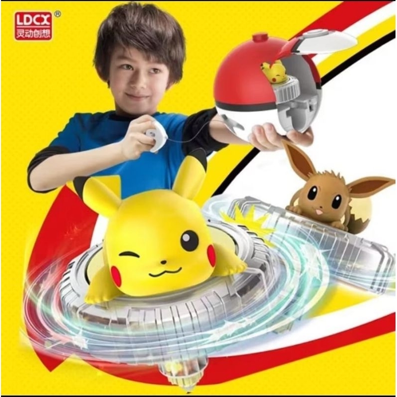 Jual Beyblade Pokemon Pikachu Mainan Gangsing Beyblade Magic Gyro ...