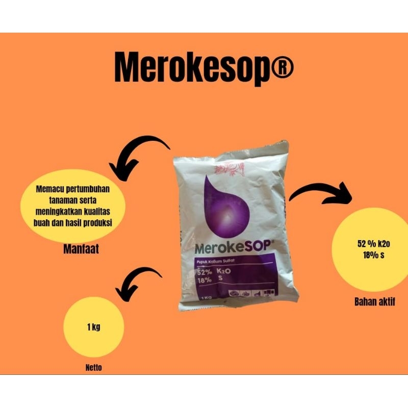 Jual MEROKE SOP PUPUK KALIUM SULFAT 1 KG | Shopee Indonesia