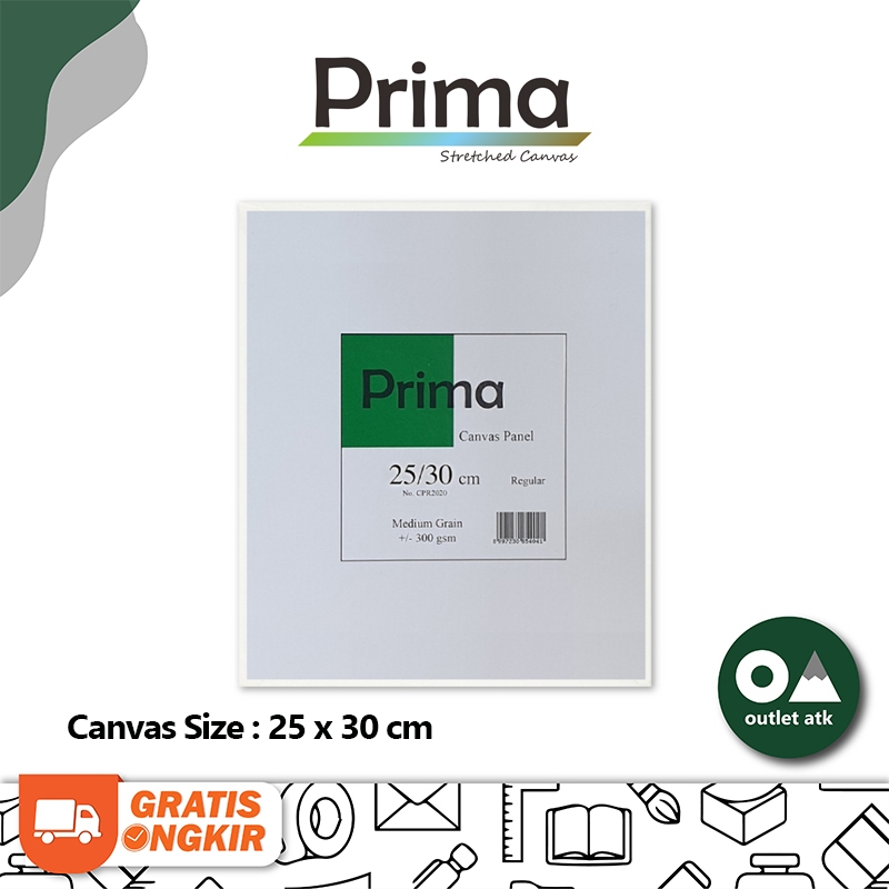 Jual Kanvas Lukis Board Painting Prima Canvas Panel 25cm x 30cm ...