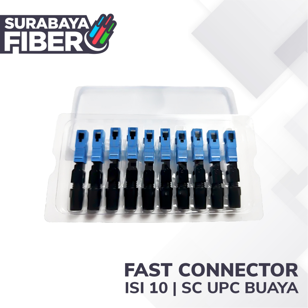 Jual Fast Connector SC UPC Model Buaya 6cm 10 Pcs - Quick Connector Fiber Optik -Konektor FO ...