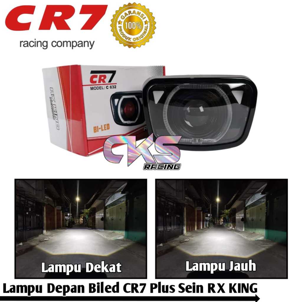 Jual Headlamp LED Biled Model Oval Biled Matrix Original CR7 Lampu ...