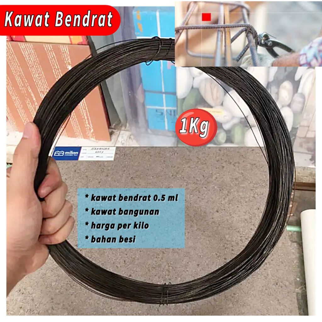 Jual Kawat Bendrat per 1 KG / Kiloan | Kawat Ikat Besi Beton | Shopee ...