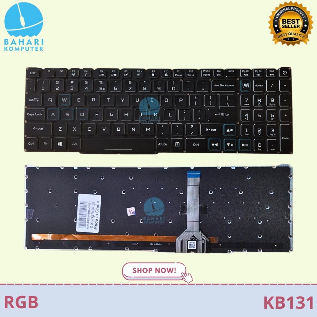 Jual Keyboard Laptop Acer Nitro 5 AN515-57 AN515-45 Black RGB Backlight ...