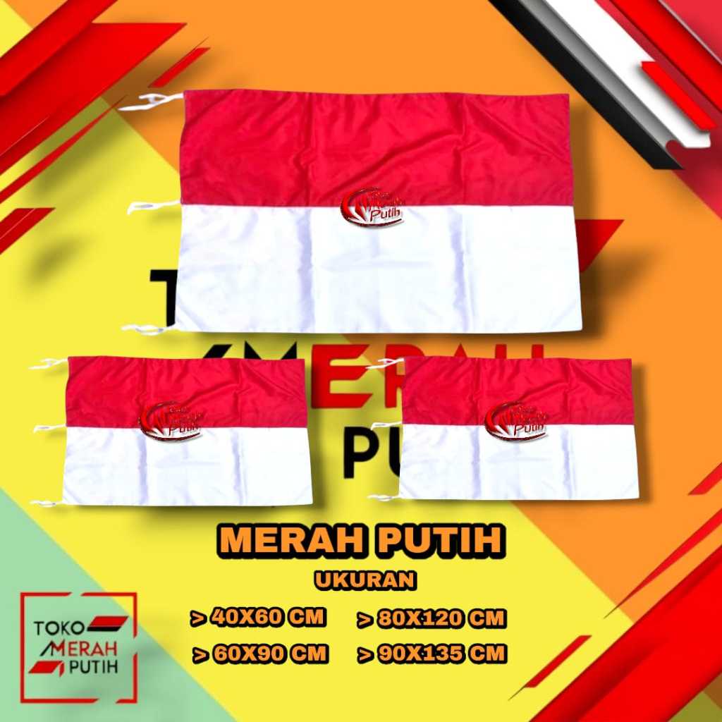 Jual Bendera merah putih Indonesia raya merdeka bahan satin | Shopee ...