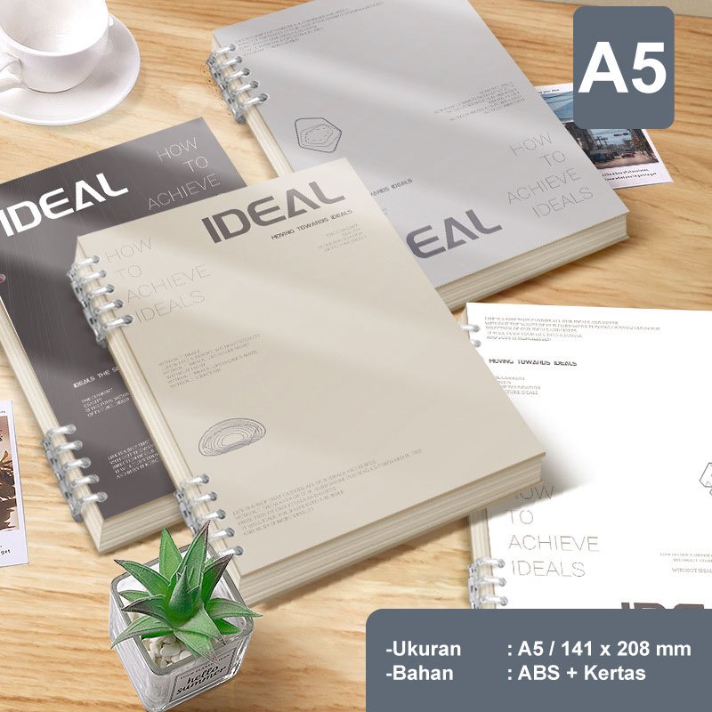 Jual AKUSA Spiral Book A5 60 Lembar Buku Binder Note Book Jurnal Catatan Pelajar Kantor Spiral ...