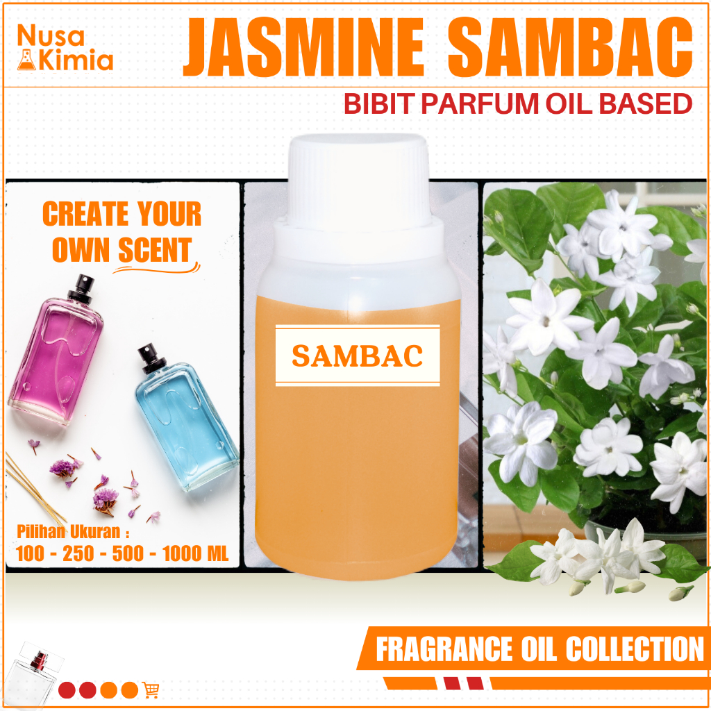 Jual Bibit Parfum JASMINE SAMBAC - Fragrance Oil Floral Notes | Shopee ...