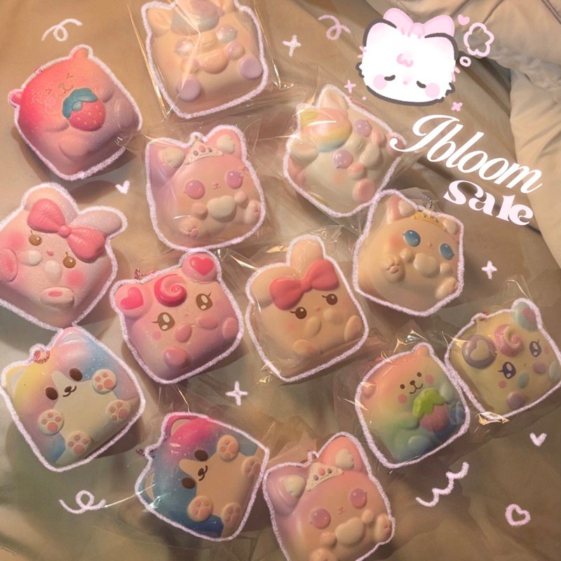 Jual [harga turun] ibloom squishy sale (chigiri, angel cat, rare ibloom ...