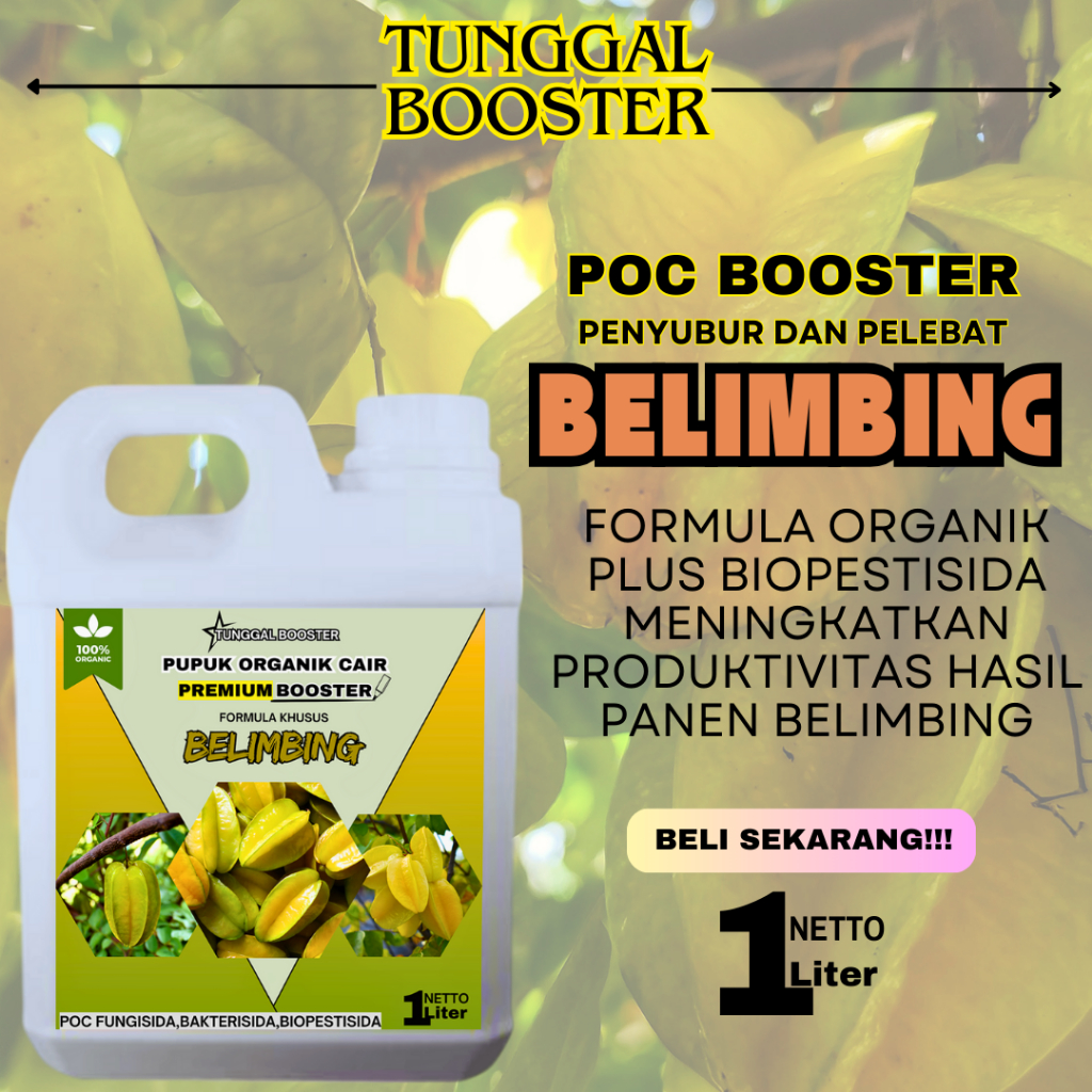 Jual Pupuk Organik Cair Tanaman Belimbing Booster Pelebat an Perangsang Buah Belimbing premium ...