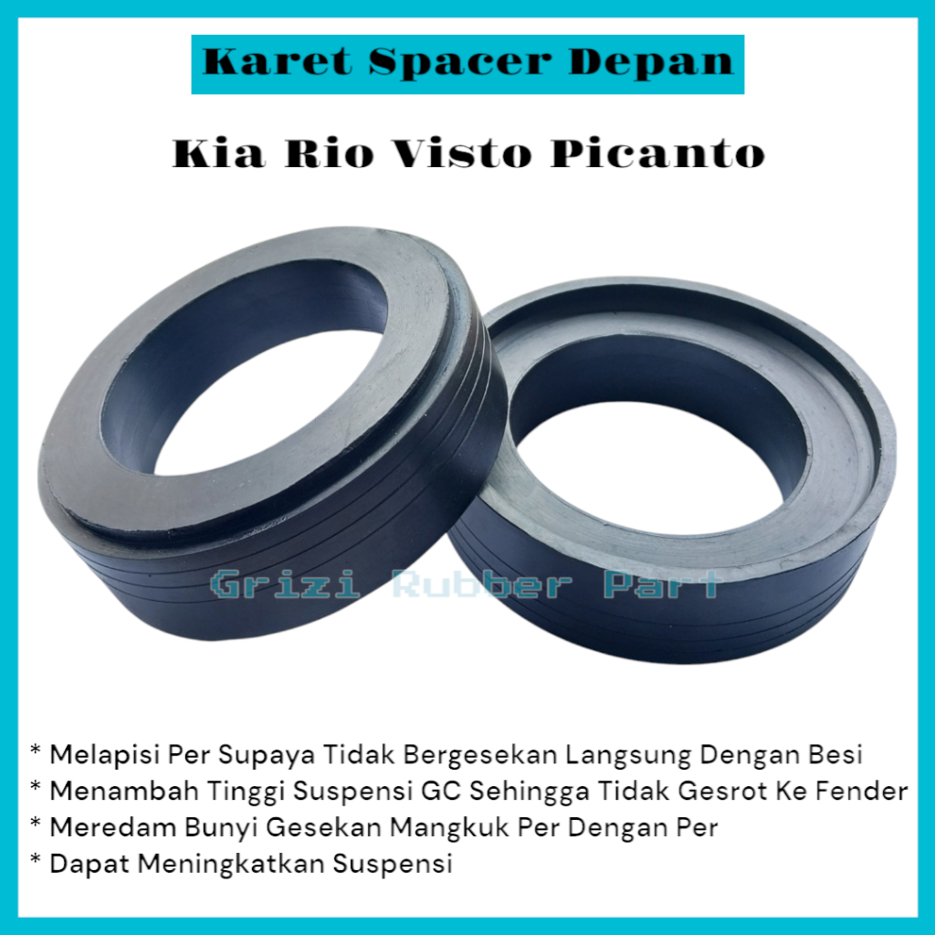 Jual Karet Tatakan Spacer Peninggi Support Shock Lift Kit Depan Kia Rio ...