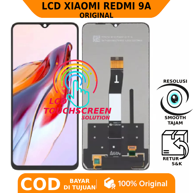 Jual LCD TOUCHSCREEN XIAOMI REDMI 9A ORIGINAL FULLSET GARANSI FREE LEM ...