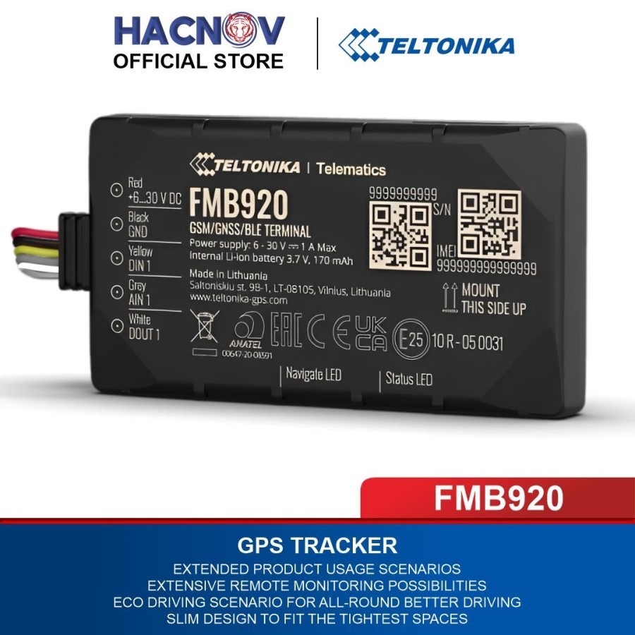Jual Teltonika FMB920 GPS Vehicle Tracker Pelacak Kendaraan Motor Mobil ...