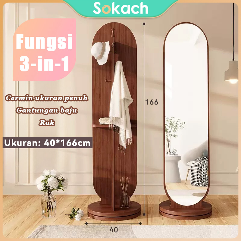 Jual ⚡Ready&Garansi⚡Standing Mirror / Full Body Cermin Aesthetic / Full ...
