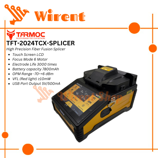 Jual Tarmoc TFT-2024TCX-SPLICER | 6 Motor Fiber Optic Fusion Splicer ...