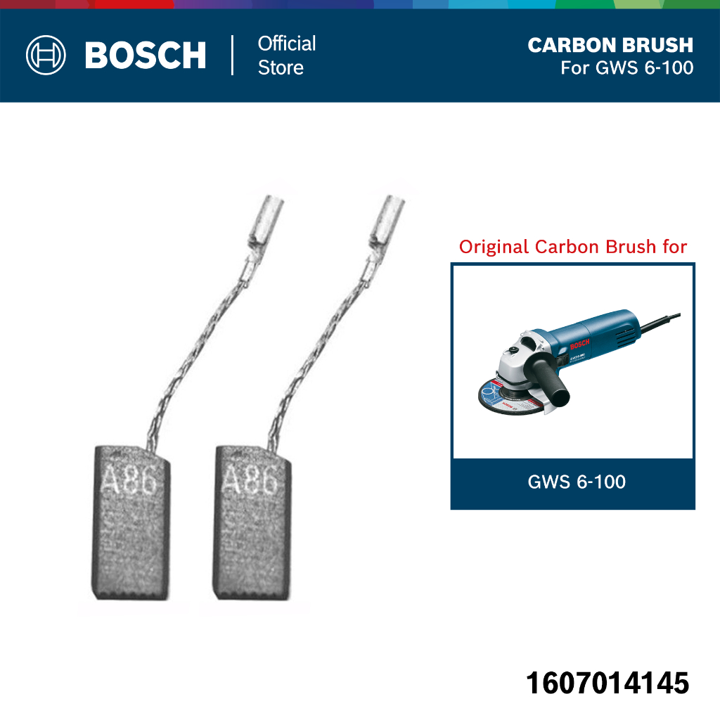 Jual BOSCH Carbon Brush GWS 6-100 / Sikat Karbon GWS 6-100 - 1607014145 ...