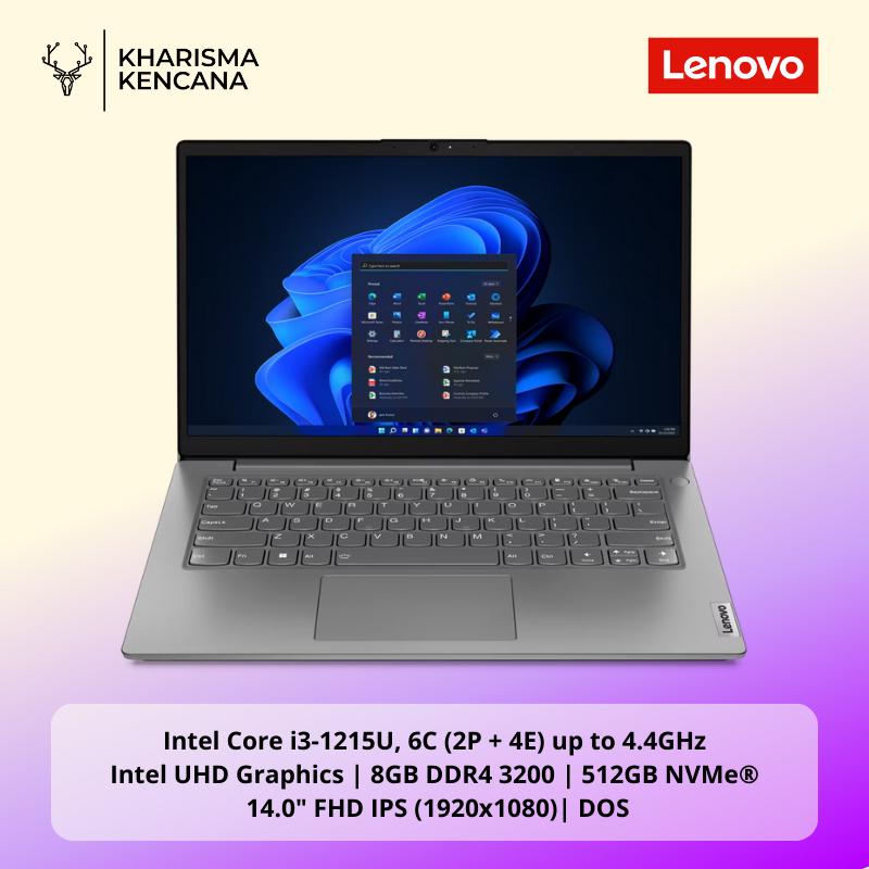 Jual Lenovo V14 G3 IAP Intel Core I3 -1215U 8GB DDR4 512GB SSD G4 14" FHD IPS W11 + OHS | Shopee ...