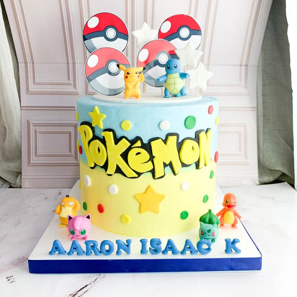 Jual Kue Ulang Tahun/Birthday cake/Kue Birthday tema Pokemon/Kue ...