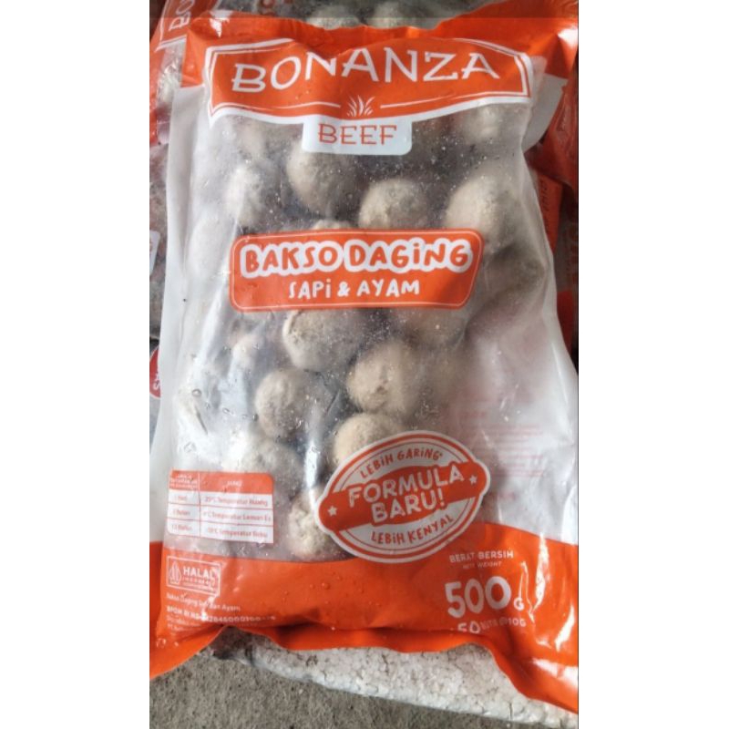 Jual Bonanza Beef Bakso Daging dan Ayam 500GR | Shopee Indonesia