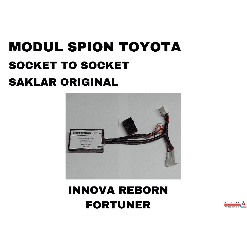 Jual MODUL SPION INNOVA REBORN/FORTUNER SAKLAR ORIGINAL SOKET TO SOKET ...