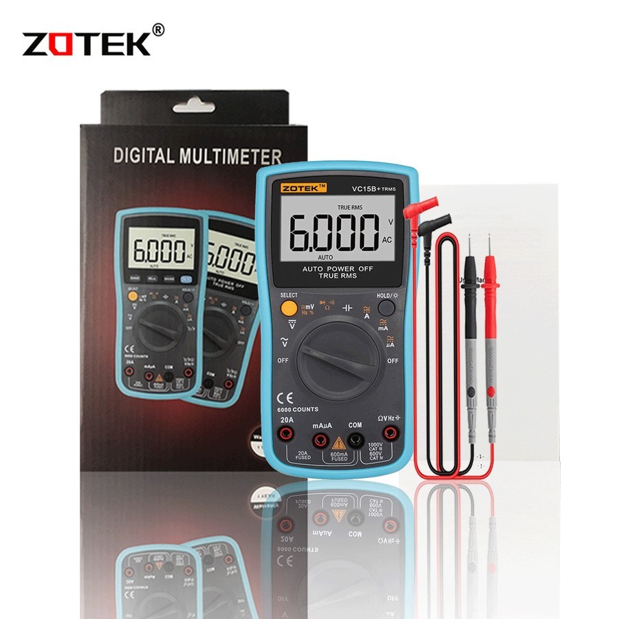 Jual MULTITESTER DIGITAL VC15B+ ORIGINAL / AVOMETER DIGITAL ZOTEK VC15B ...