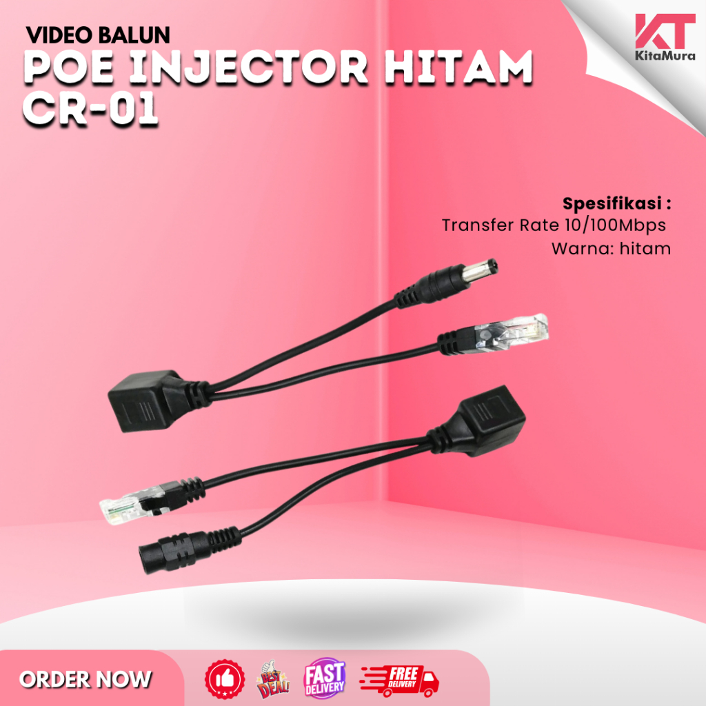 Jual POE Injector Sepasang Male Female || Smart POE Injector | Shopee ...