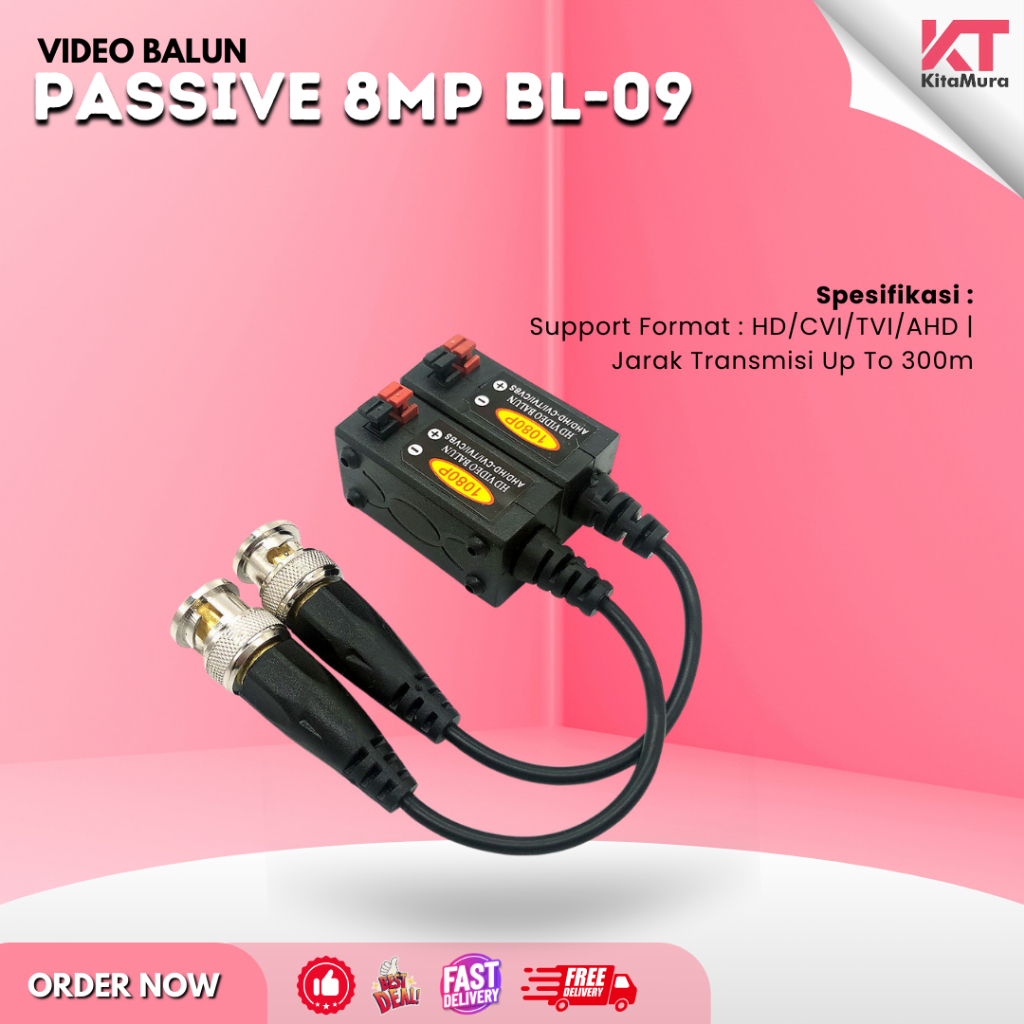 Jual Balun 1CH Passive Up To 8 MP 300 Meter 1080 Full HD | Shopee Indonesia