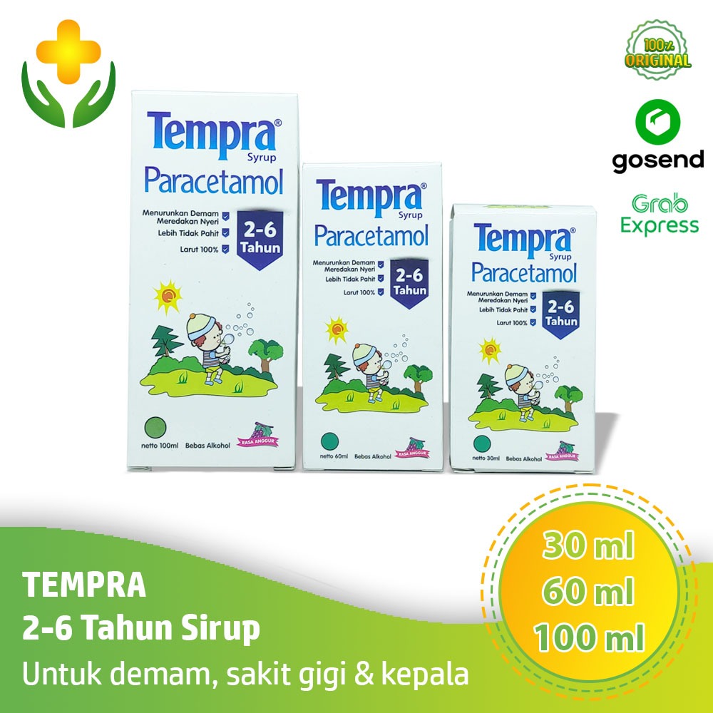 Jual Tempra Sirup 30ml 60ml 100ml - Obat Penurun Panas Demam Anak Usia ...