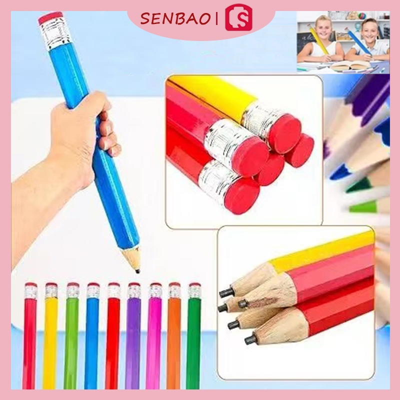 Jual SENBAO Pensil kerajinan Pensil Jumbo Besar 33 CM Mainan Pencil ...