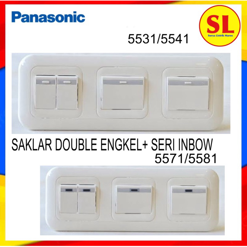 Jual PANASONIC SAKLAR SERI + DOUBLE ENGKEL SAKLAR INBOW SAKLAR ENGKEL ...