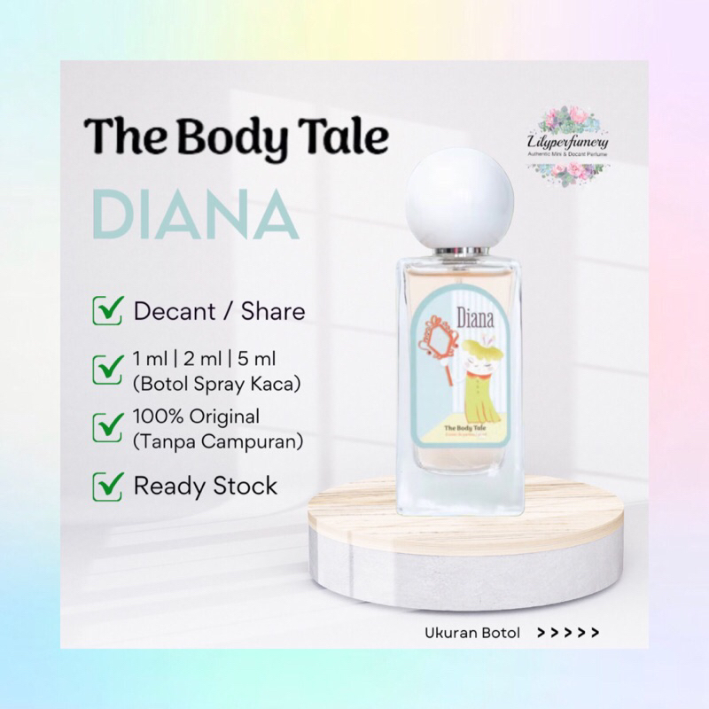 Jual Parfum Decant THE BODY TALE DIANA Extrait de Parfum 1 ml | 2 ml ...