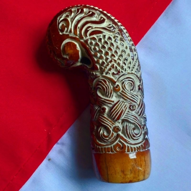 Jual deder keris antik | hulu keris mirip gading | handle keris tulang ...