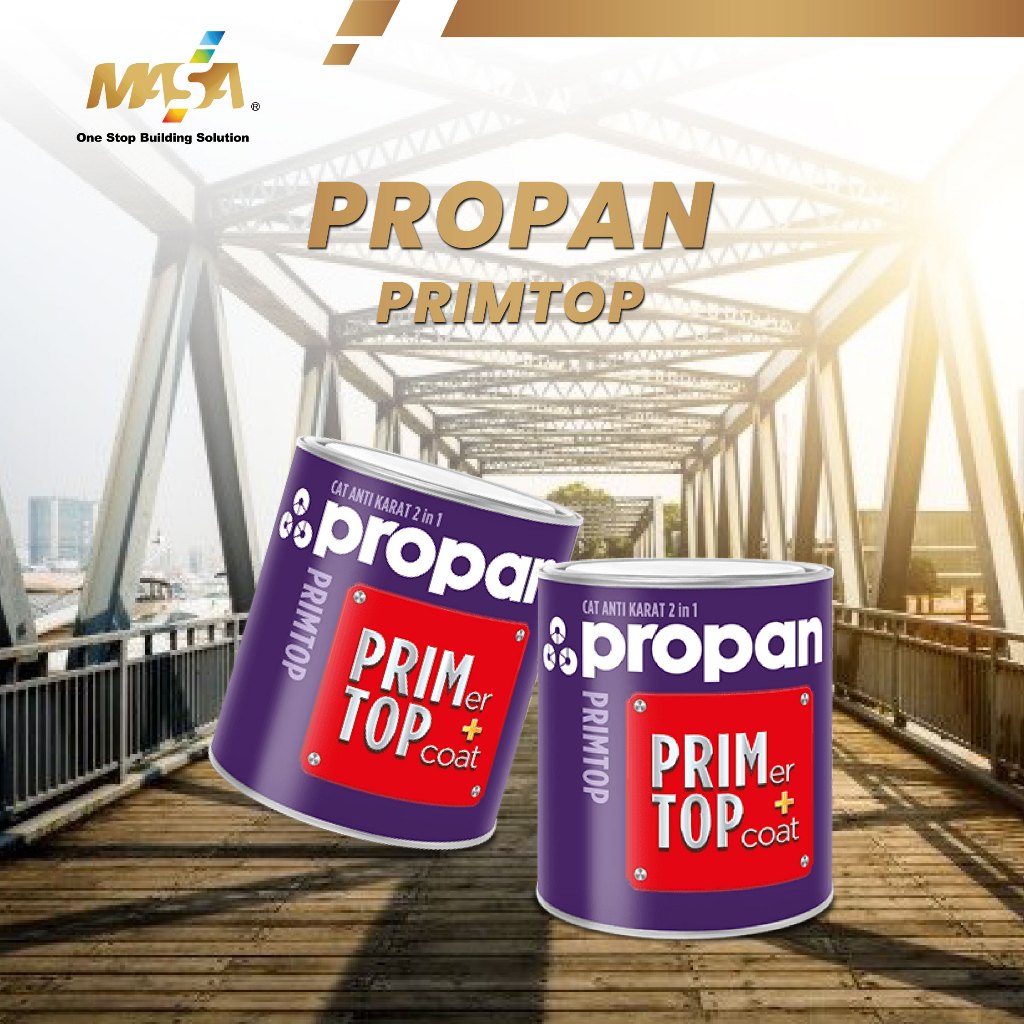 Jual CAT BESI ANTI KARAT 2 IN 1 PROPAN PRIMTOP 88 KEMASAN 1LT | Shopee ...