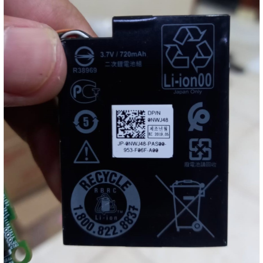 Jual Battery DELL PERC H740 H740P H840 RAID SAS SATA Controller BBU PN HWGYR Y2RV2 NWJ48 ...